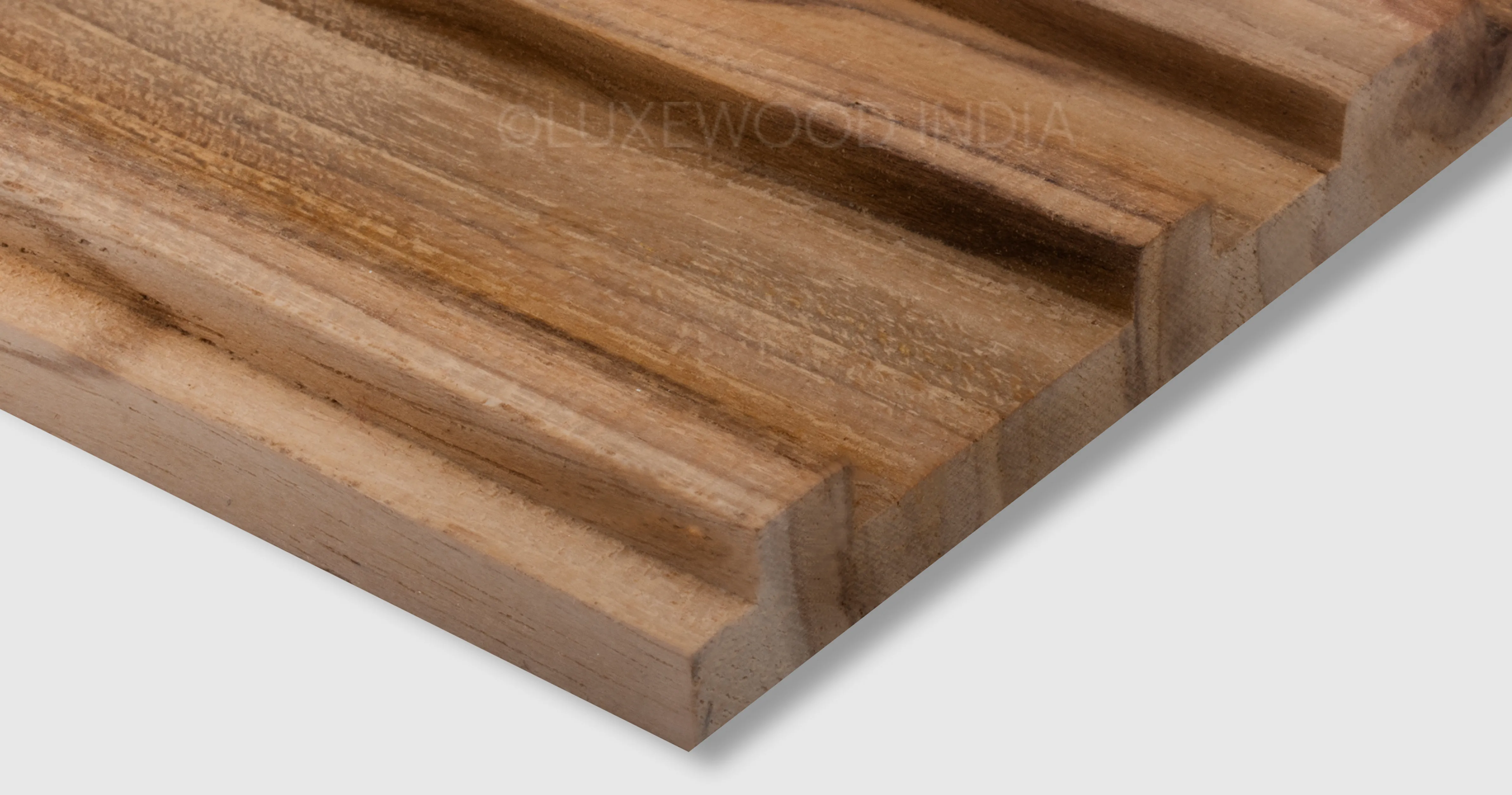 Luxewood India - Slim Thermowood Teakwood Panels for Interior Designs